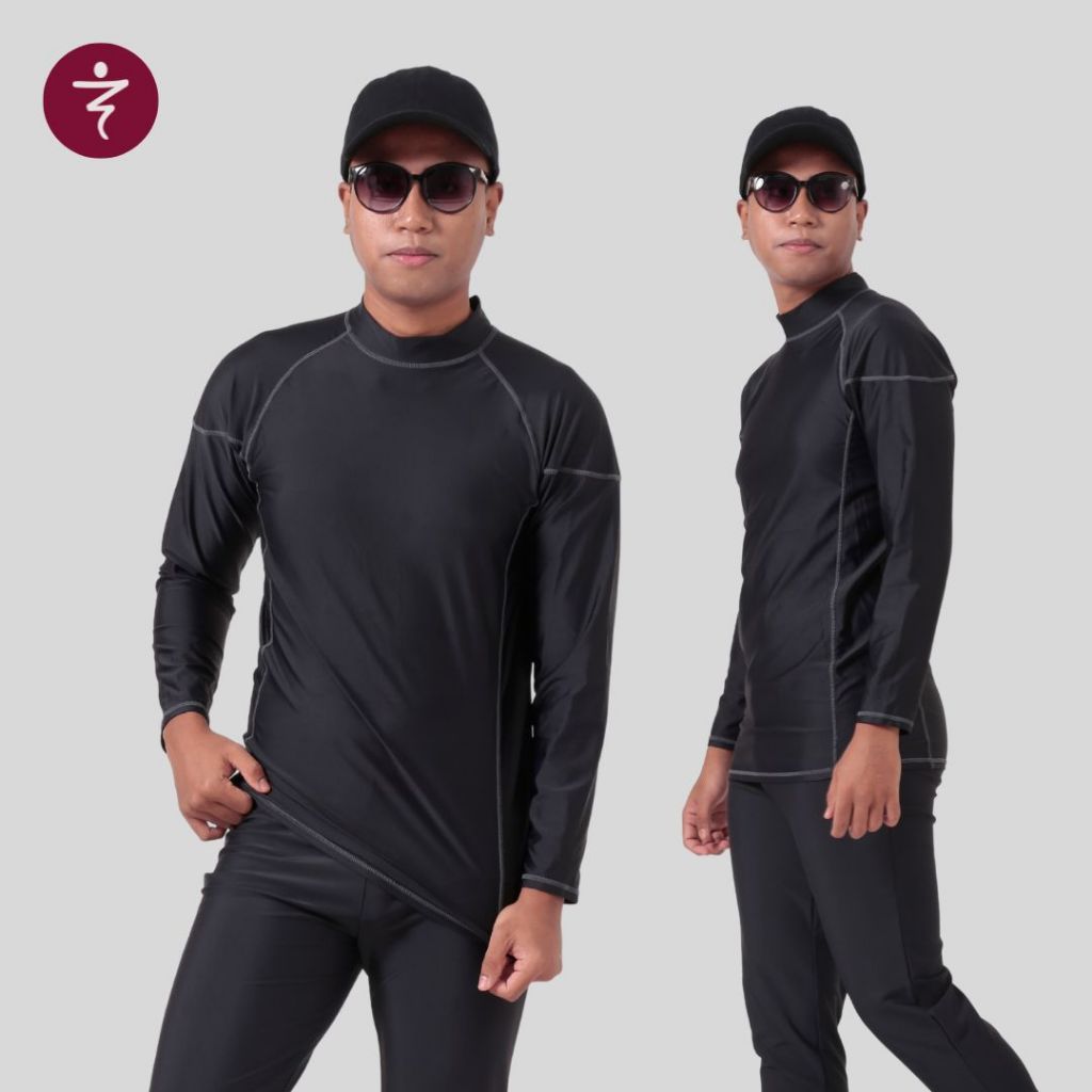 EMAX UPF50+ Men Long Swimsuit Shirt, Swim Pants for Water Sports ...