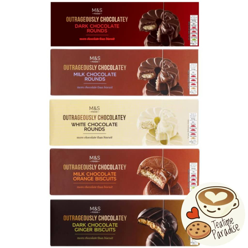 Marks & Spencer (M&S) Extremely Chocolatey Rounds & Biscuits 200g (Dark ...