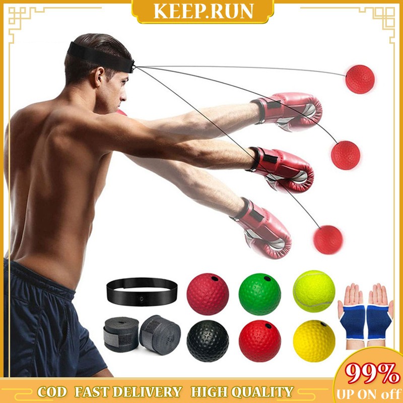 Adult Kick Boxing Reflex Ball Fight Ball Punching Speed Training Gym ...