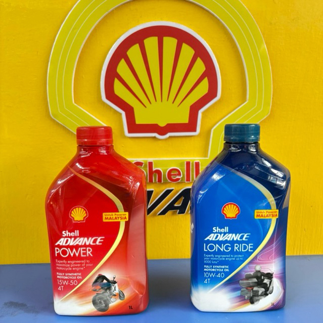 Shell Power 15W50 Advance 4T 100% Original - Fully Synthetic LONG RIDE ...