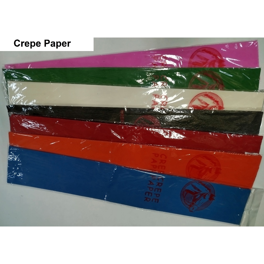 Colored Crepe Paper (60cm x 2.4m) | Shopee Malaysia