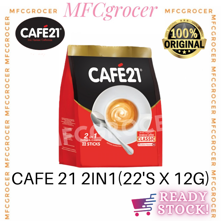 CAFE 21 Instant Coffee-Mix 2in1 ( 12g X 22 STICKS ) | Shopee Malaysia