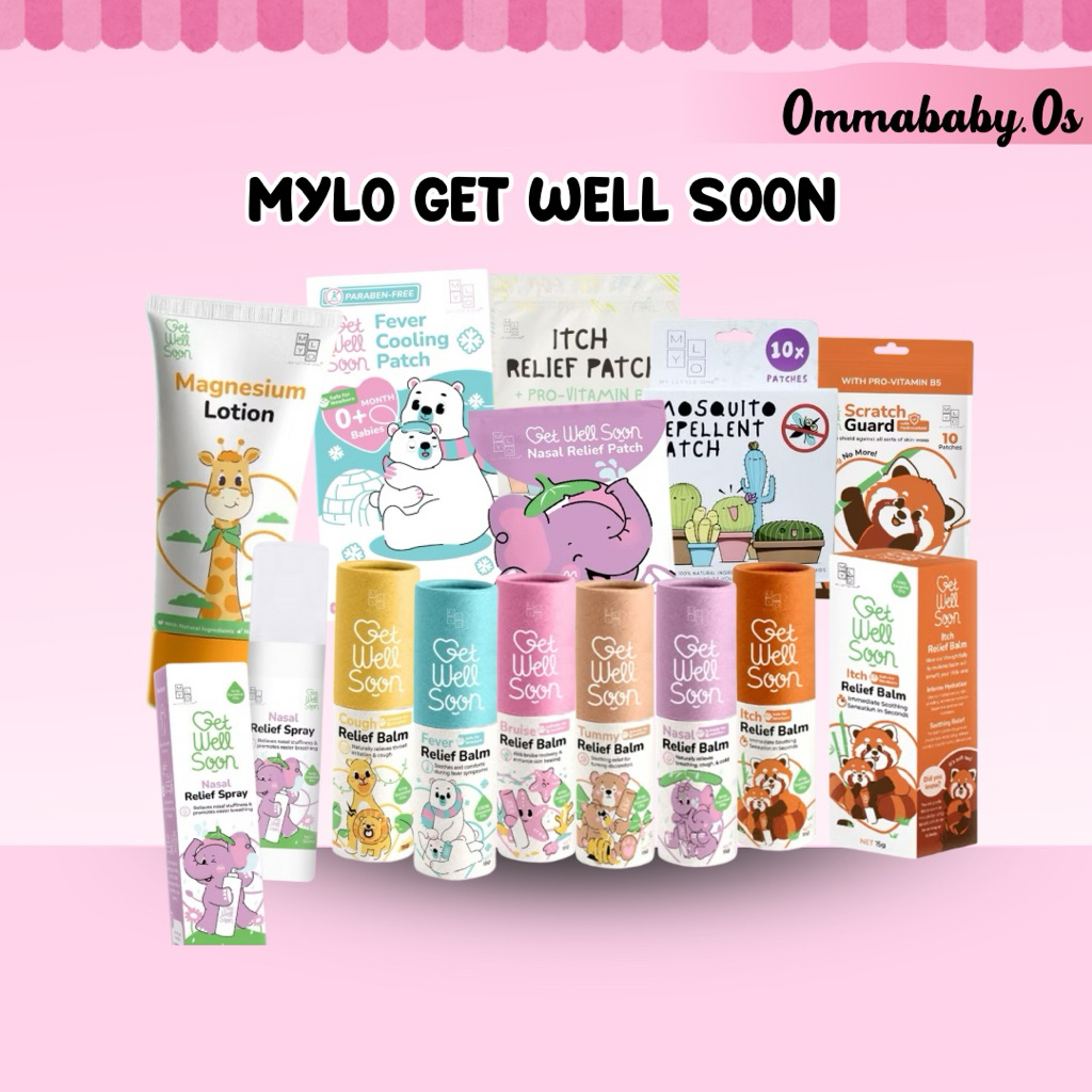 Mylo Get Well Soon Balm Sticks | Patches | Spray for Cough | Flu ...