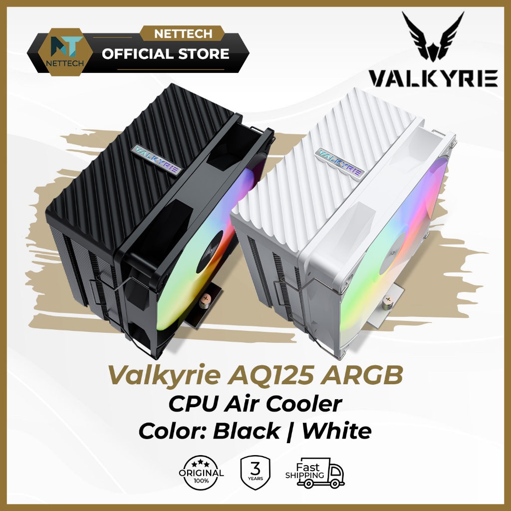 Valkyrie AQ125 ARGB CPU Air Cooler - Black | White | Shopee Malaysia