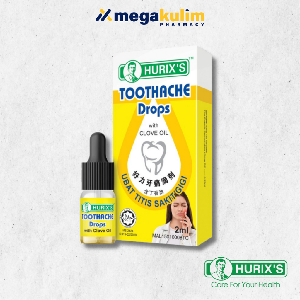 Hurix's Toothache Drop With Clove Oil (2ml) | Shopee Malaysia