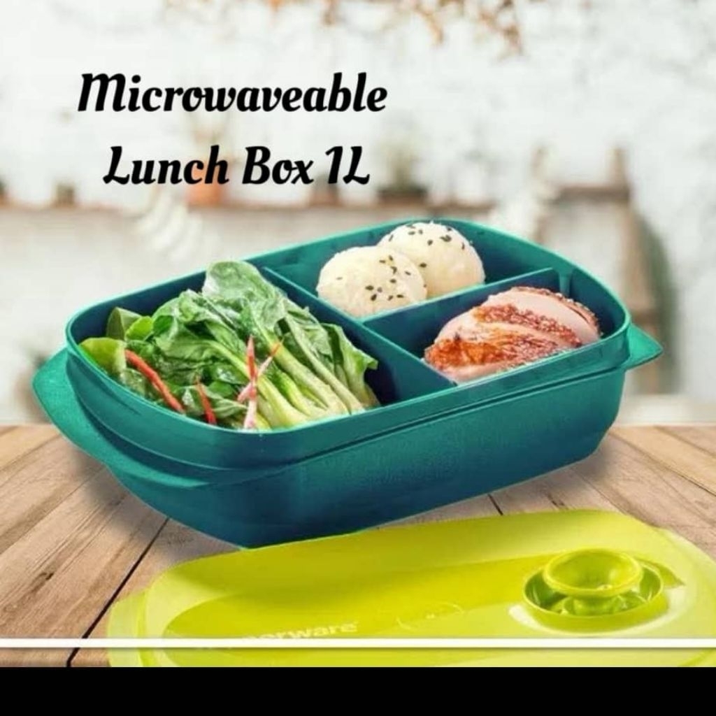Tupperware Reheatable Divided Lunch Box (1 PC) 1.0L | Shopee Malaysia