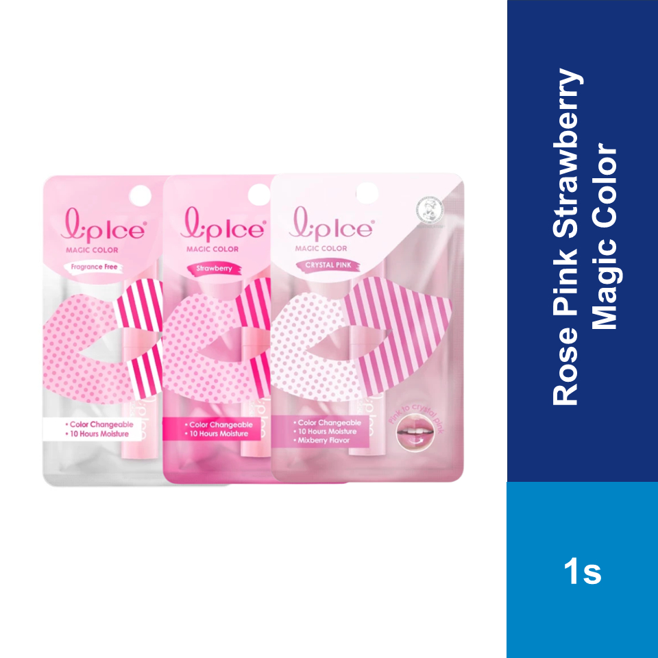 LipIce Magic Color - Rose Pink Strawberry/ Fragrance Free [Color ...