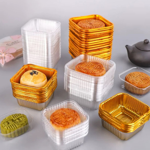 50pcs Mooncake Tray Mooncake Box 月饼托 月饼盒 Bekas Kuih Bulan Kek Pastry ...