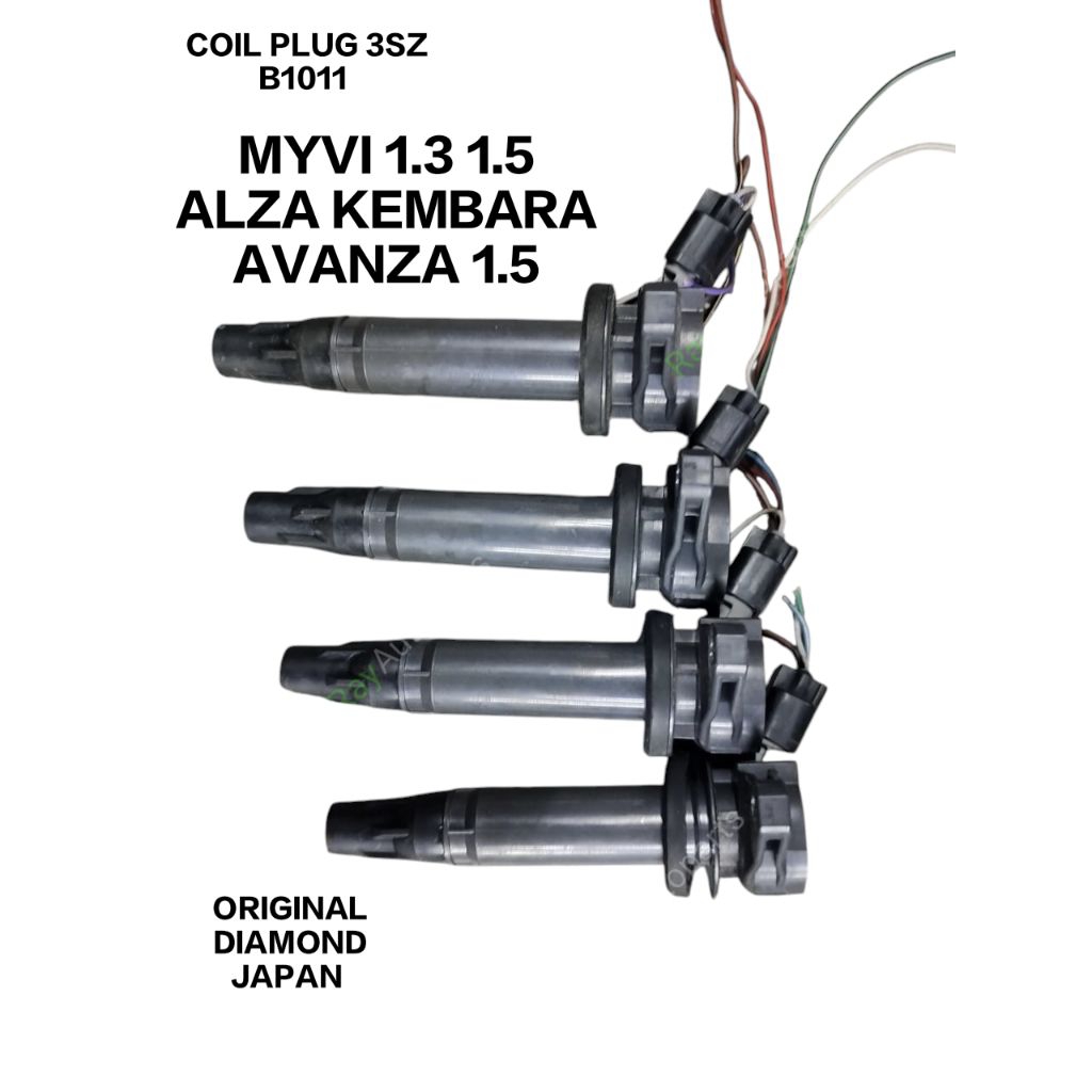 COIL PLUG TOYOTA 3SZ DIAMOND B1011 FOR PERODUA MYVI ALZA AVANZA 1.5 ...