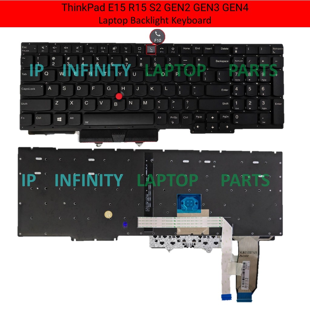 Replacement For Lenovo Thinkpad E15 R15 s2 Gen 2 Gen 3 Gen 4 F10 Call ...