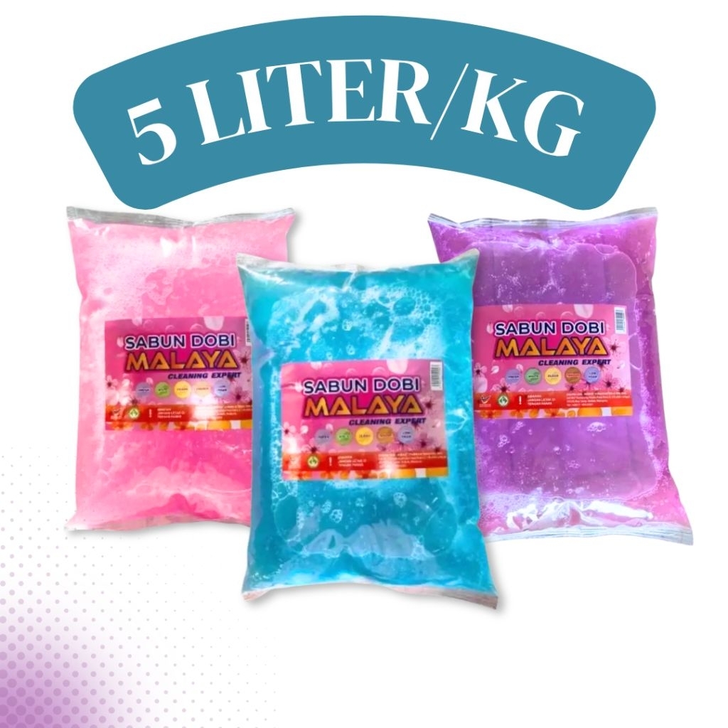 SABUN DOBI MALAYA 5L/5kg | Cecair Basuh Baju Harum & Jimat | Laundry ...