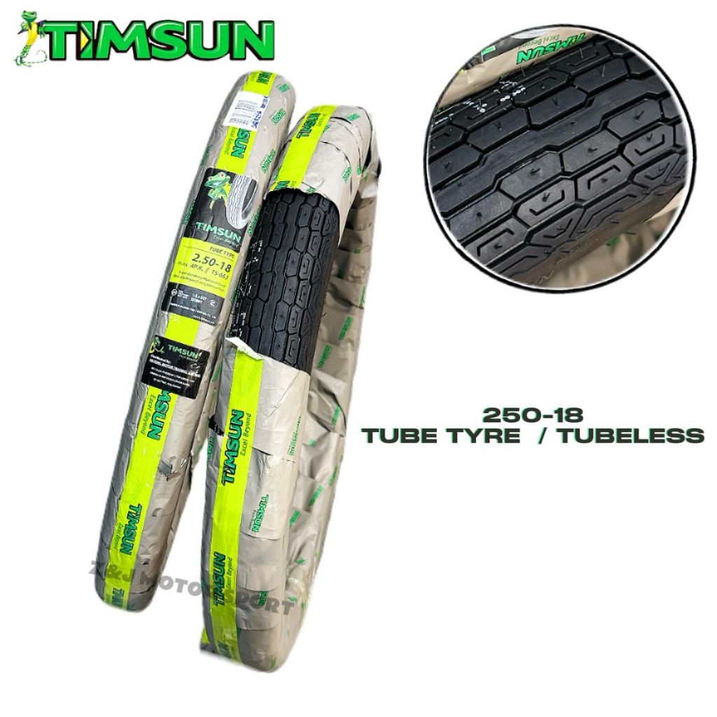 TIMSUN TAYAR TS663 250-18 TUBE TYRE TAYAR | Shopee Malaysia
