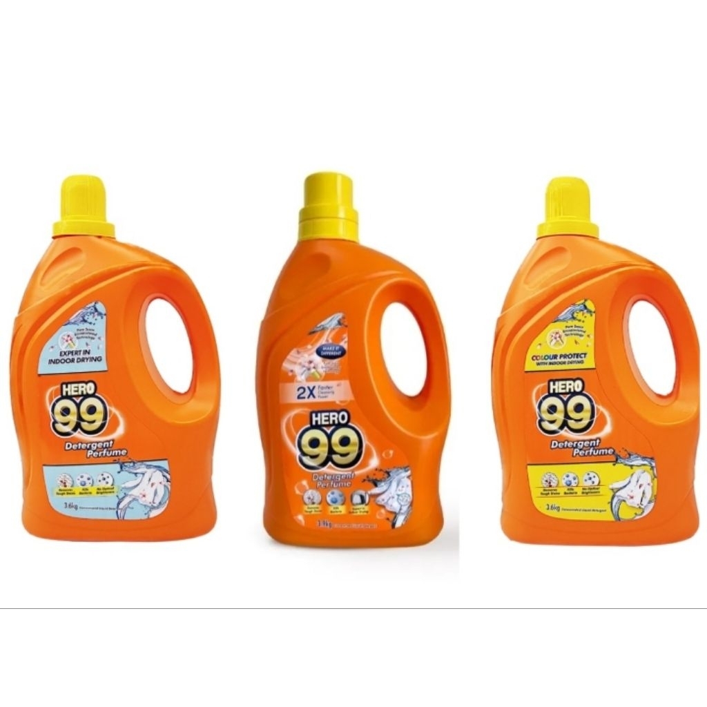 HERO 99 Detergent Colour Protect | Indoor Drying |Perfume 3.6kg ...