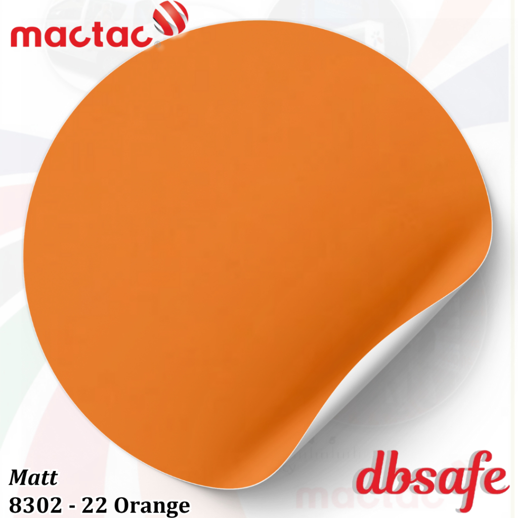 Mactac Sticker 8302 -22 Orange ( Roll ) 4FT X 164FT. | Shopee Malaysia