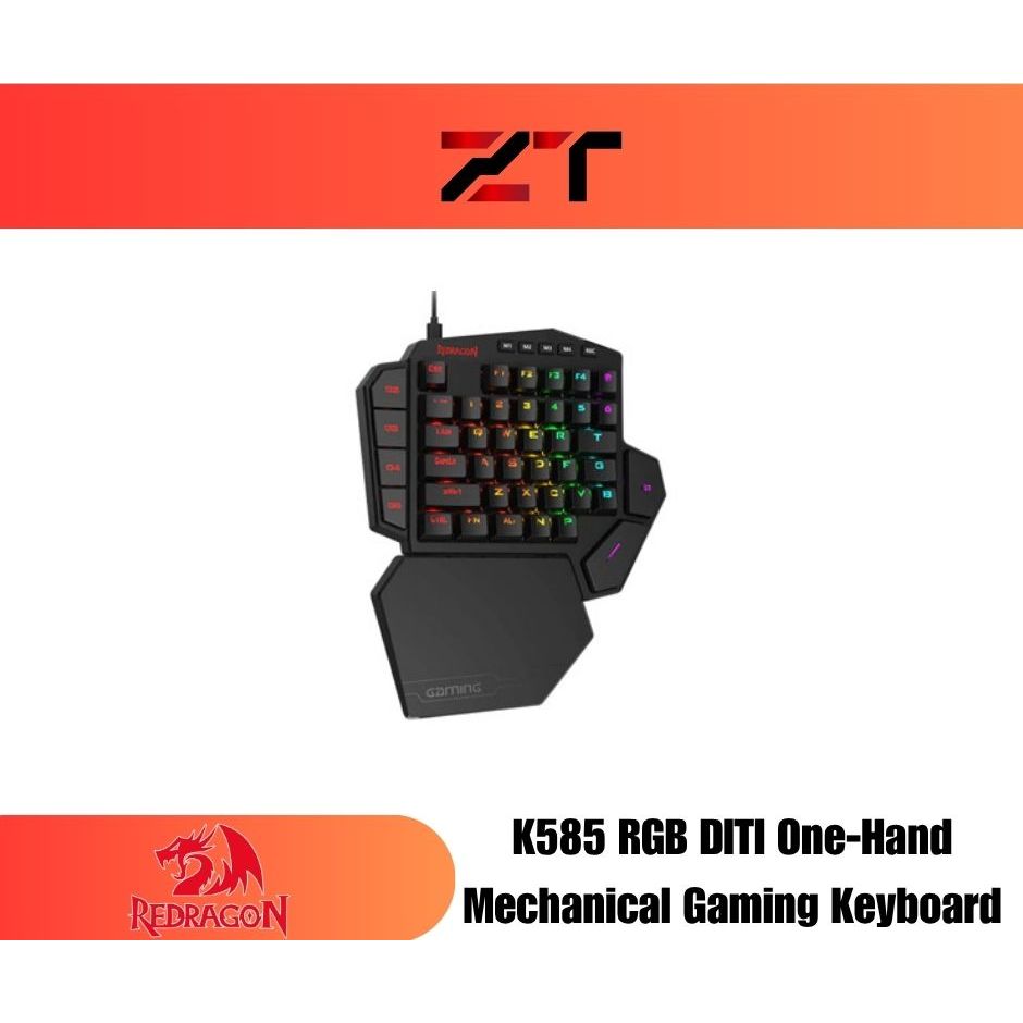 Redragon K585 RGB DITI One-Hand Mechanical Gaming Keyboard | Shopee ...