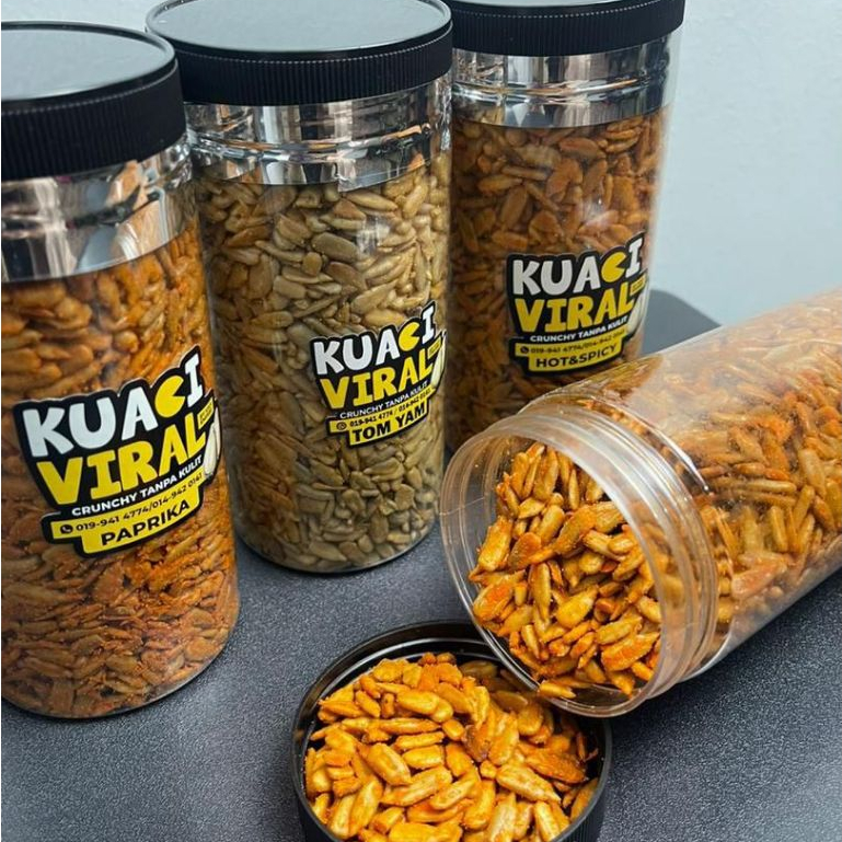Kuaci Berperisa Viral Tanpa Kulit by Vivy Empire 🔥 370 gram | Shopee ...