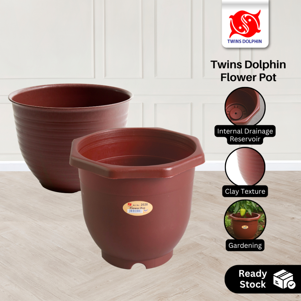 Twins Dolphin Flower Pot (27-23 / 27-21) | Pasu Bunga GH 2020 / GH 2021 ...