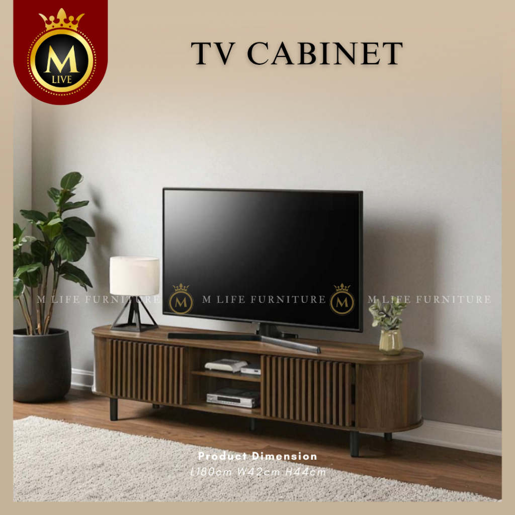 MLIFE 6ft TV Cabinet / Entertainment Unit / Kabinet TV / Rak TV / Multi ...