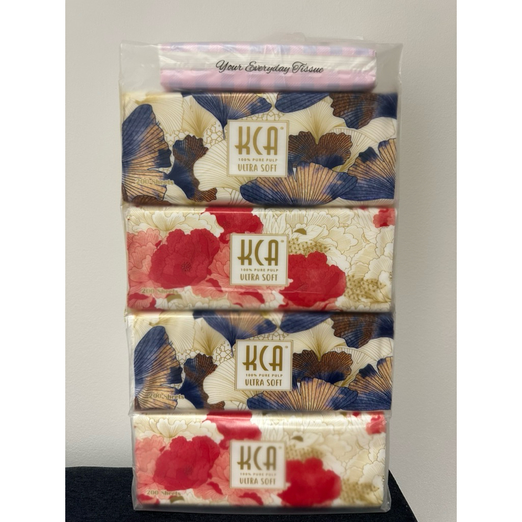 KCA Facial Tissue Ultra Soft 200’s x 4Packs (2ply) FREE 40’s x 1 (4ply ...