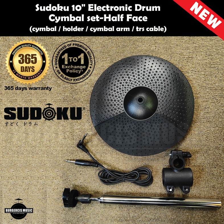 Sudoku Drum 10" Electronic Electric Digital Cymbal Set nux roland ...