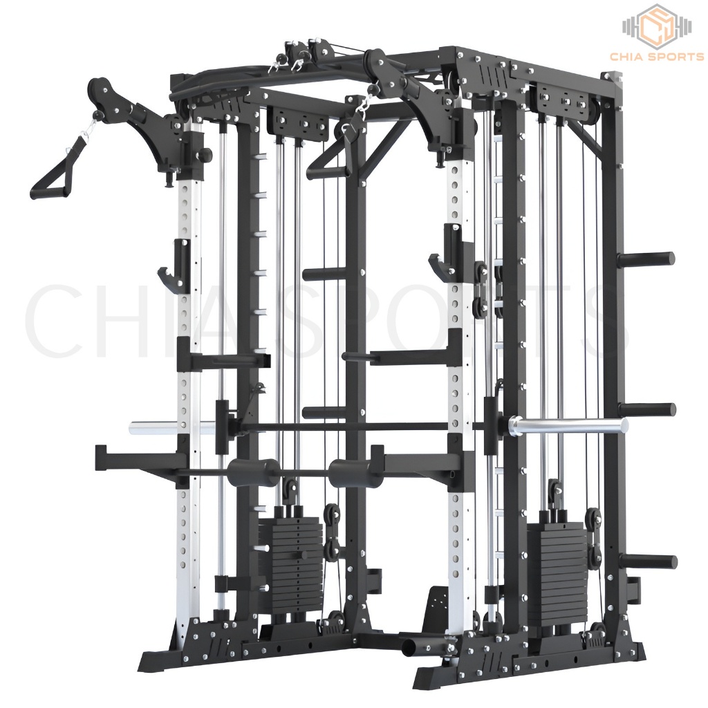 Y-200 Commercial Smith Trainer Multifunctional Power Rack Functional ...