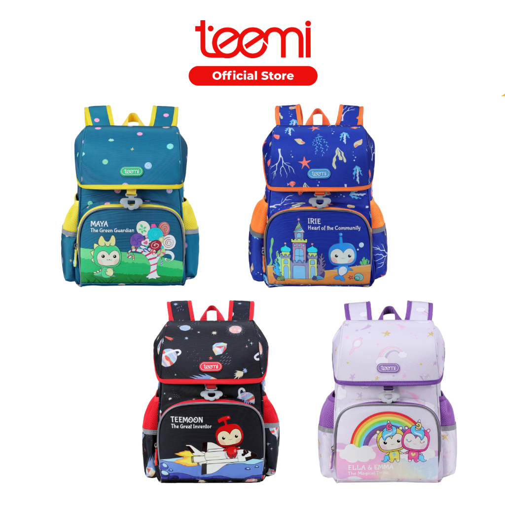 TEEMI PRIME EziBag 36cm Umur 4-6 Beg Sekolah Tadika Ringan Orthopedic ...