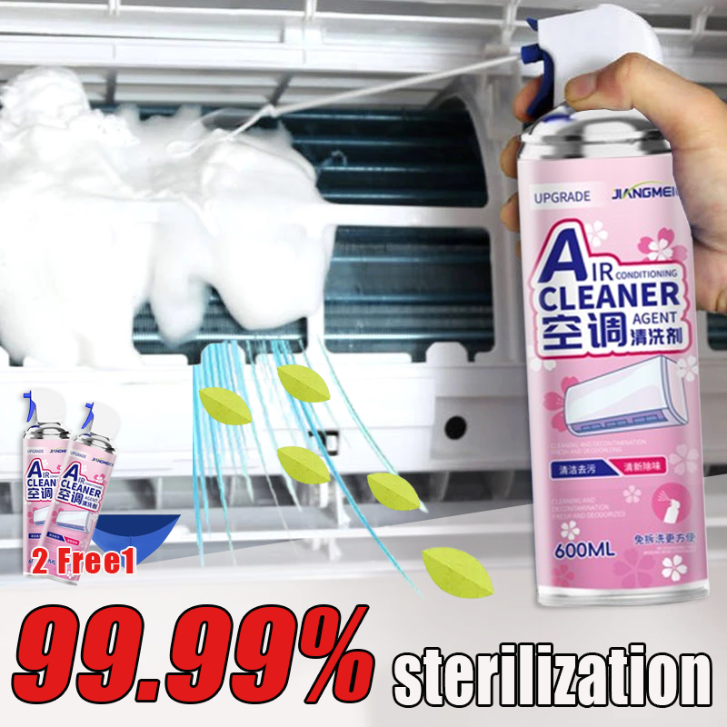 3x Strong Foam Aircond Cleaner Deep Clean Clogged Dust Kill 99% Germs ...