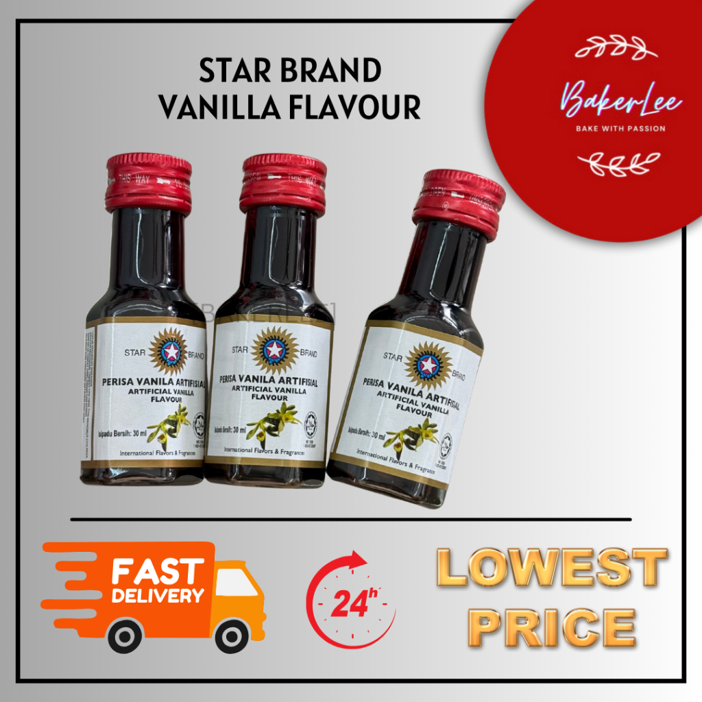 STAR BRAND VANILLA FLAVOUR VANILLA ESSENCE 30ML STAR BRAND VANILLA ...