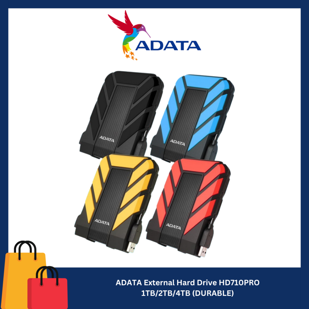 ADATA External Hard Drive HD710PRO 1TB/2TB/4TB (DURABLE) | Shopee Malaysia