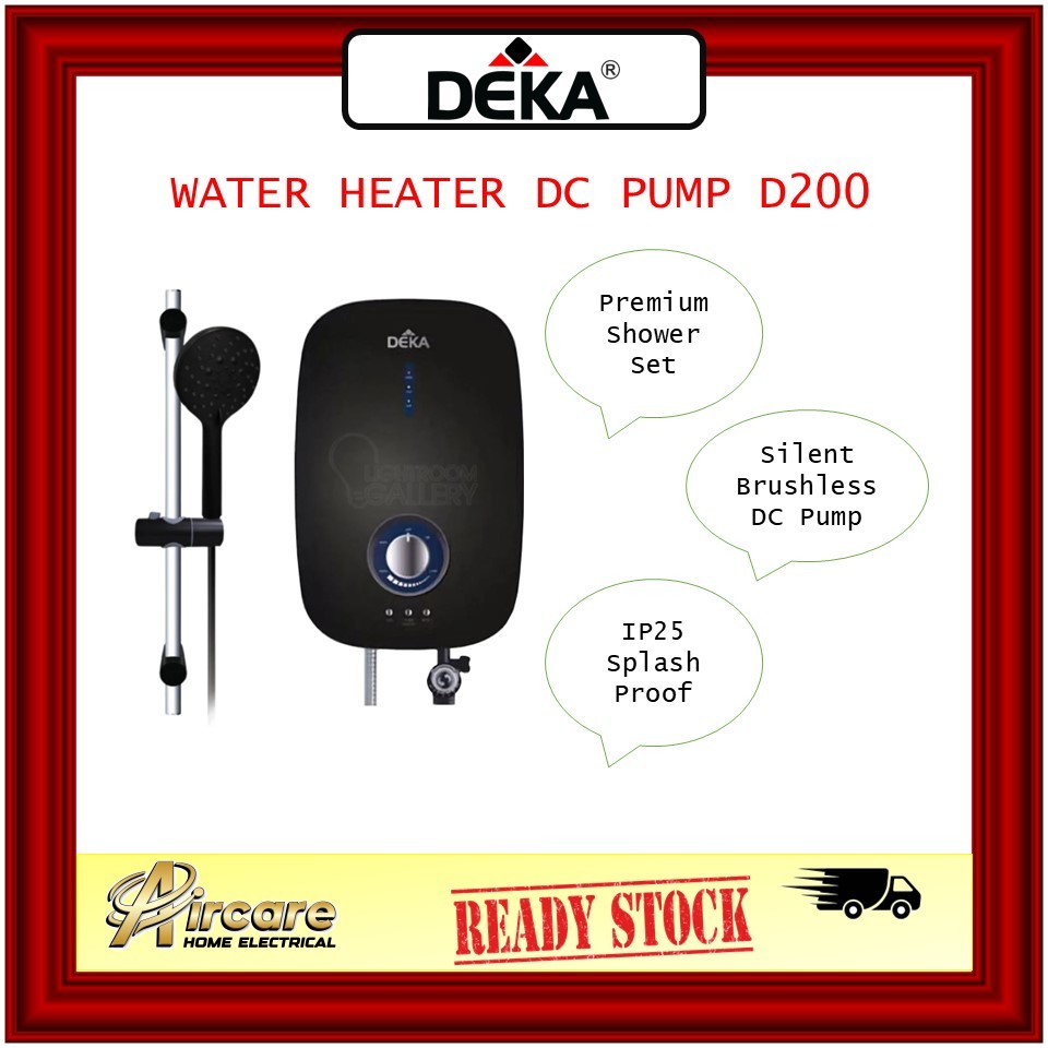 DEKA D200 DC Pump Instant Heat Water Heater with DC Inverter Pump Matte ...