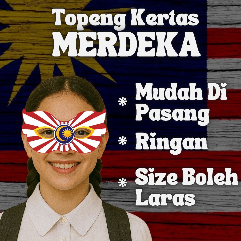TOPENG MUKA / TOPENG MERDEKA, SAMBUTAN HARI KEMERDEKAAN 2025 | Shopee ...