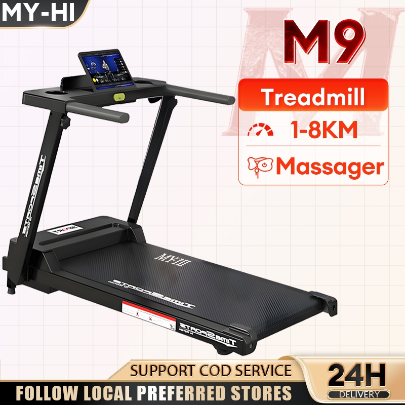 MY-HI Walking Treadmill Foldable Indoor With Smart Handle | Shopee Malaysia