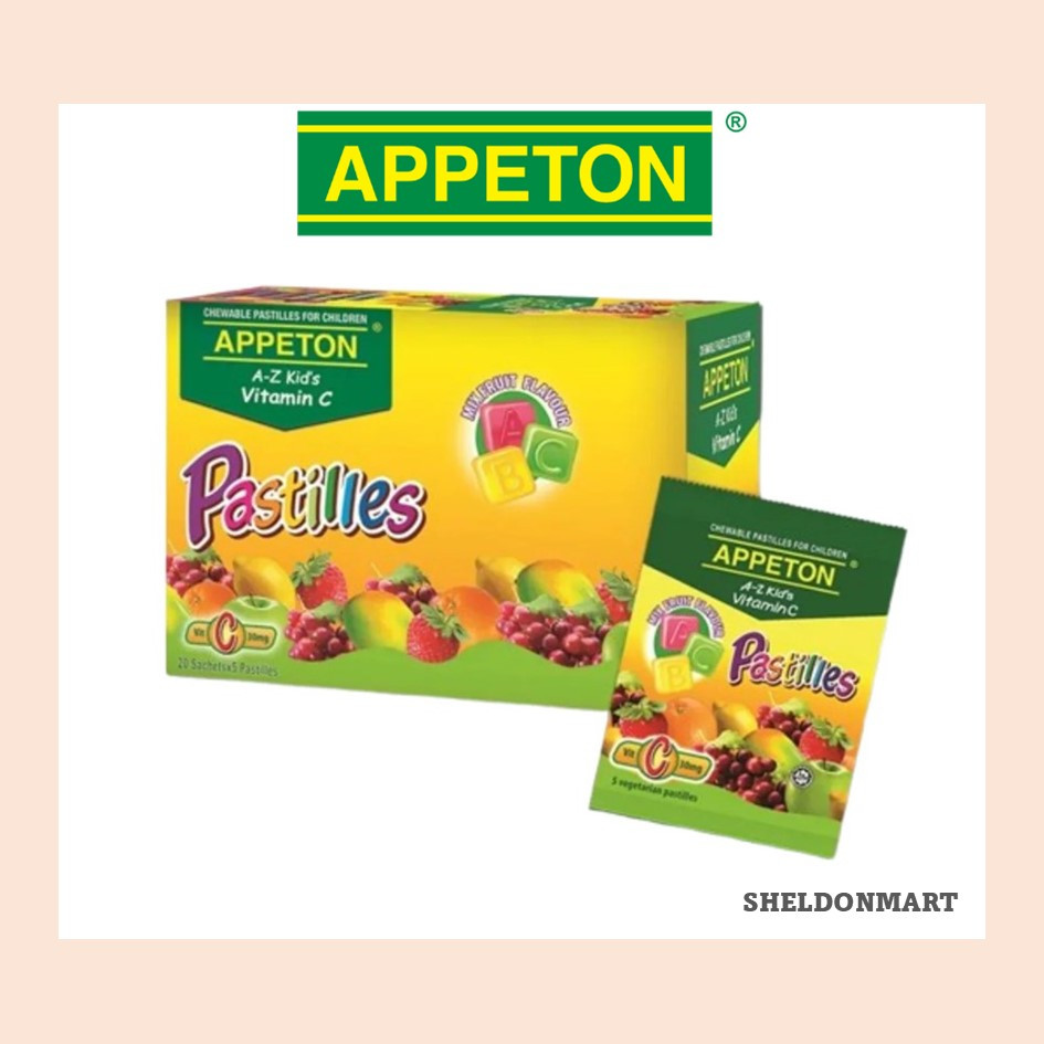 [EXP: 07/2026] APPETON A-Z KID'S VITAMIN C 30mG PASTILLES (5'S PER ...