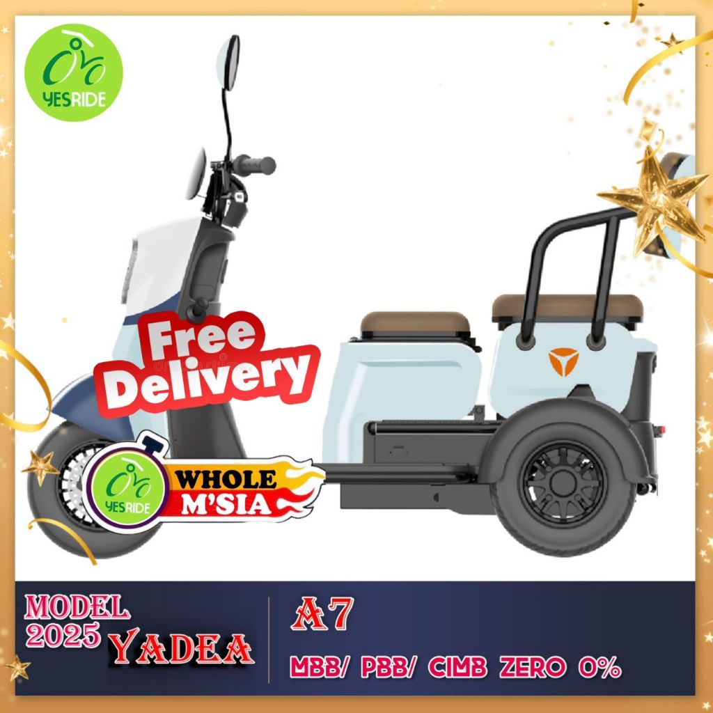YADEA Electric Tricycle A7 and K6 | Shopee Malaysia