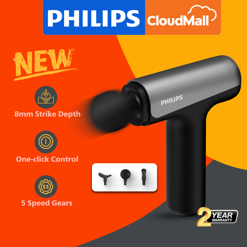 【2025 NEW】Philips Massage Gun 筋膜枪 mesin urut badan Deep Tissues Muscle ...