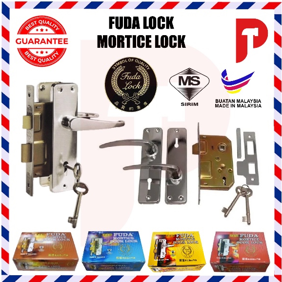 FUDA MORTICE DOOR LOCK 🔥 Ready Stocks 🔥 (2LEVER/3LEVER/GATE LOCK) KUNCI ...