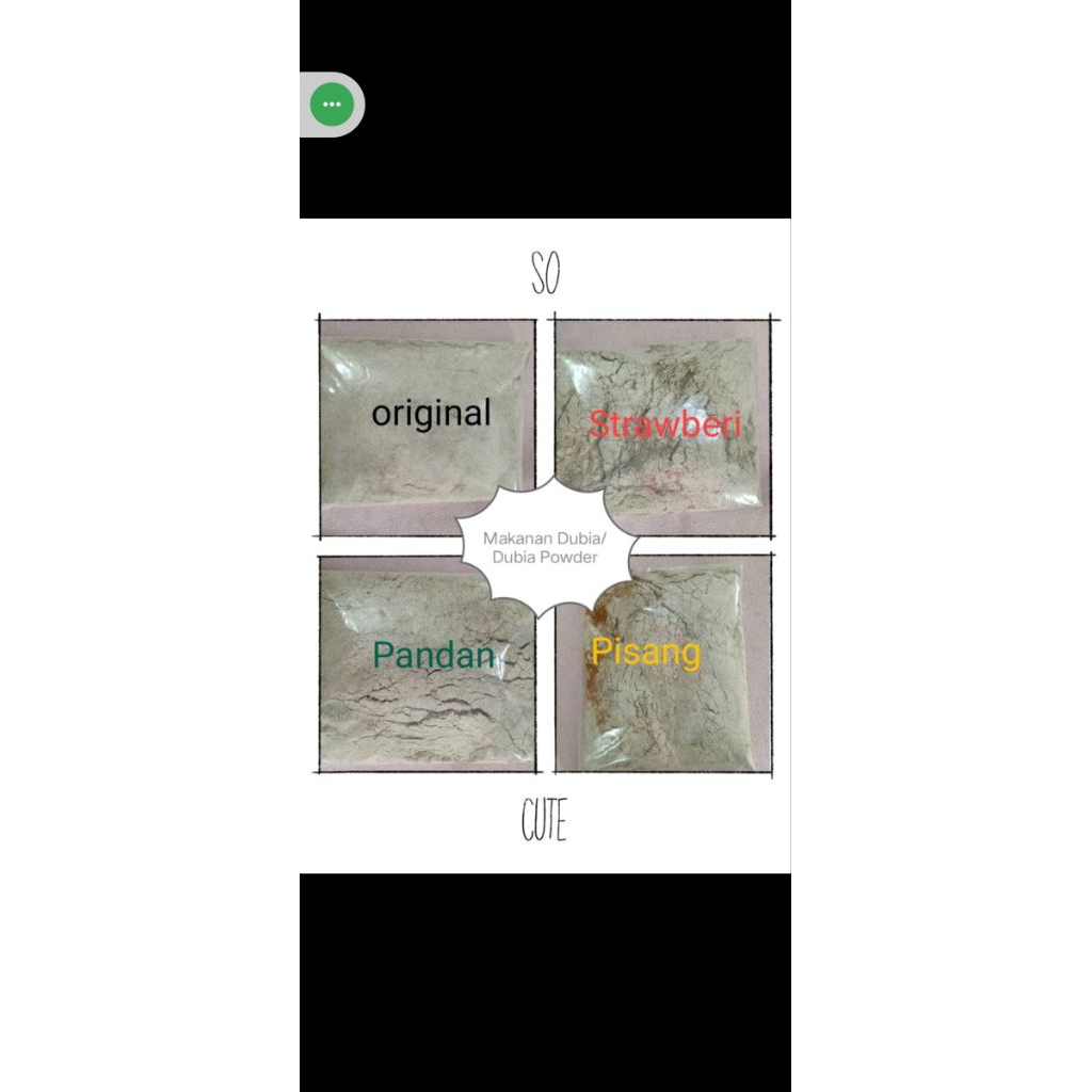 Makanan dubia | Dubia Powder | Perisa Pisang | Shopee Malaysia