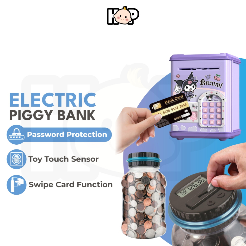 [MYR Automatic Counter] Electronic Piggy Bank LCD Tabung Budak Digital ...