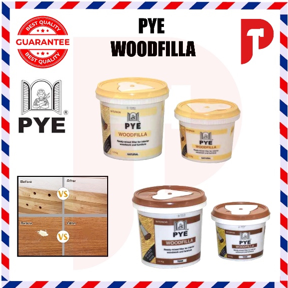 PYE WOODFILLA Interior Wood Filler 🔥 Ready Stocks 🔥 (TEAK/NATURAL ...