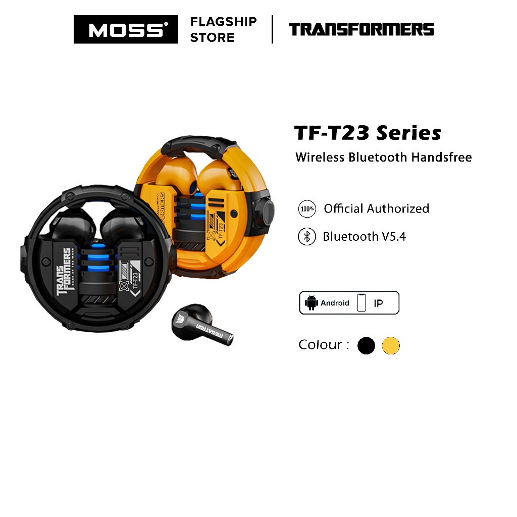 Transformers Wireless Bluetooth RGB Light Gaming Earphone - Megatron/Bumblebee TF-T23 | Shopee ...