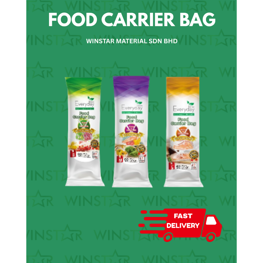 Plastik bungkus makanan jernih bertali| Food Carrier Bag Winstar ...