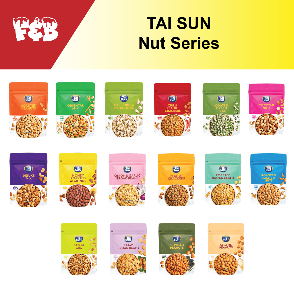 Tai Sun Nut Series (Roasted Peanut 40g/Oriental Mix 40g/Broad Bean 40g ...