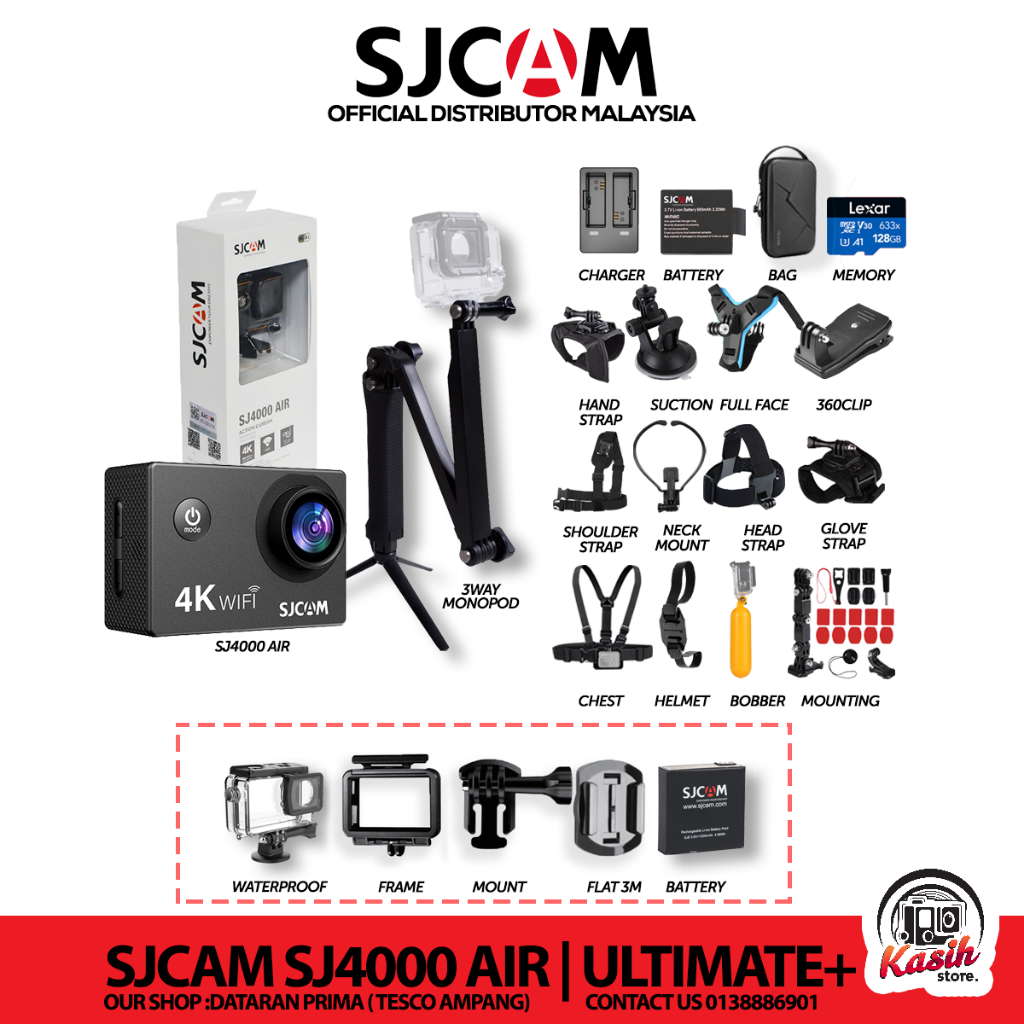 SJcam SJ4000 Air Original Sjcam | Shopee Malaysia