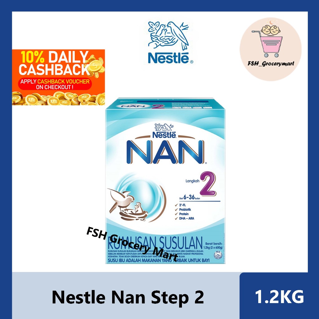 Nestle Nan Step 2 (2'-FL) (1.2kg) | Shopee Malaysia