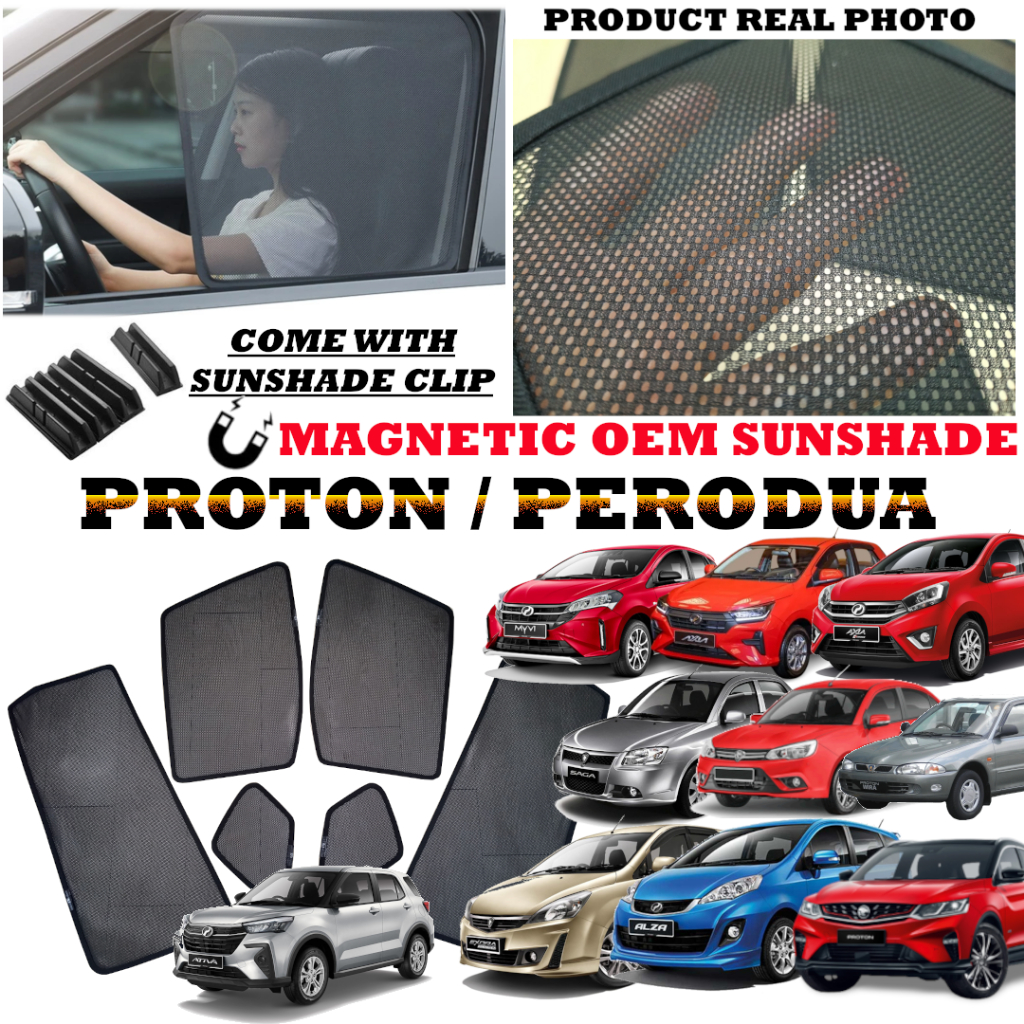 Car Magnetic Window Sunshade OEM Sun Shade Net Visor Cover Proton ...