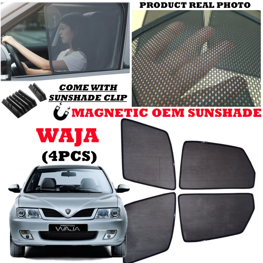 PROTON WAJA OEM Sunshade Magnetic Window Cover Sunlight Protector Sun ...