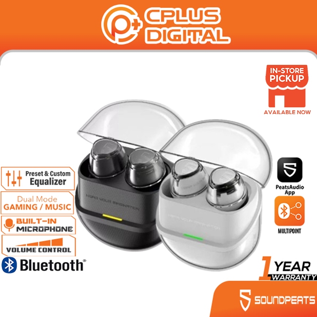 SoundPEATS Clear Dot Transparent Series Bluetooth 5.3 Earbuds with ENC ...