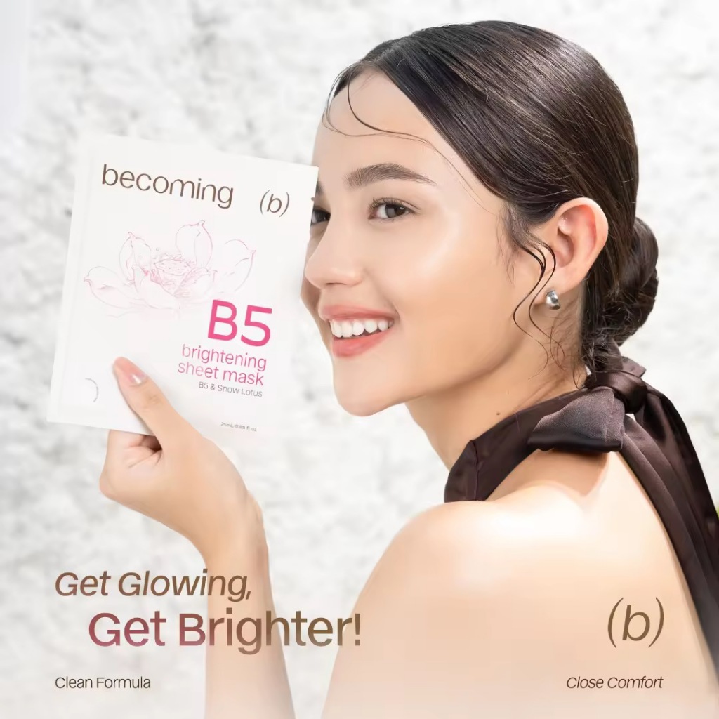 Becoming B5 Sheet Mask 1Box 8pcs - Get Glowing Get Brighter | Shopee ...