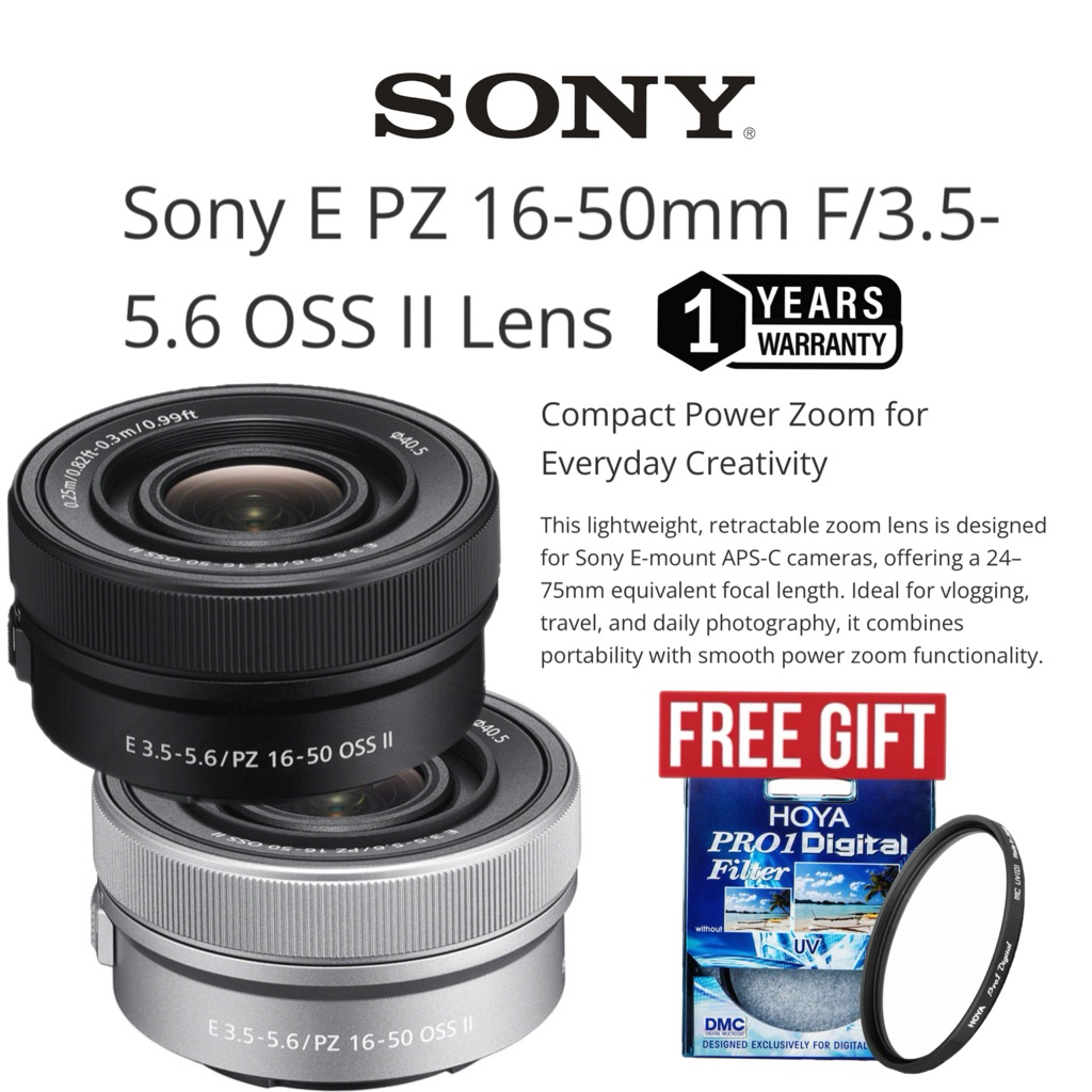 (NEW VERSION) SONY E PZ 16-50MM F/3.5-5.6 OSS II LENS MARK 2 VERSION 2 ...