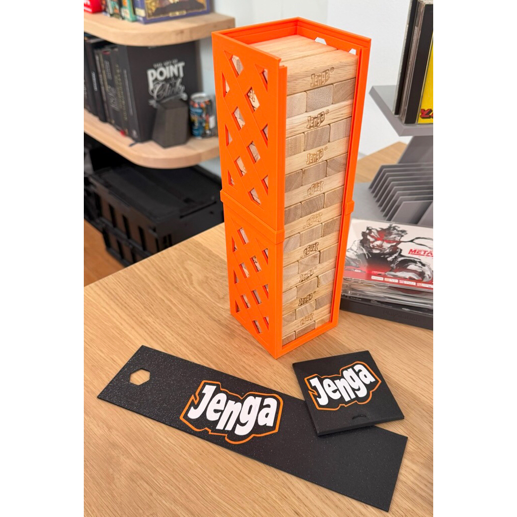 Jenga Building Blocks and Storage Boxes Storage Classic Jenga Wooden ...